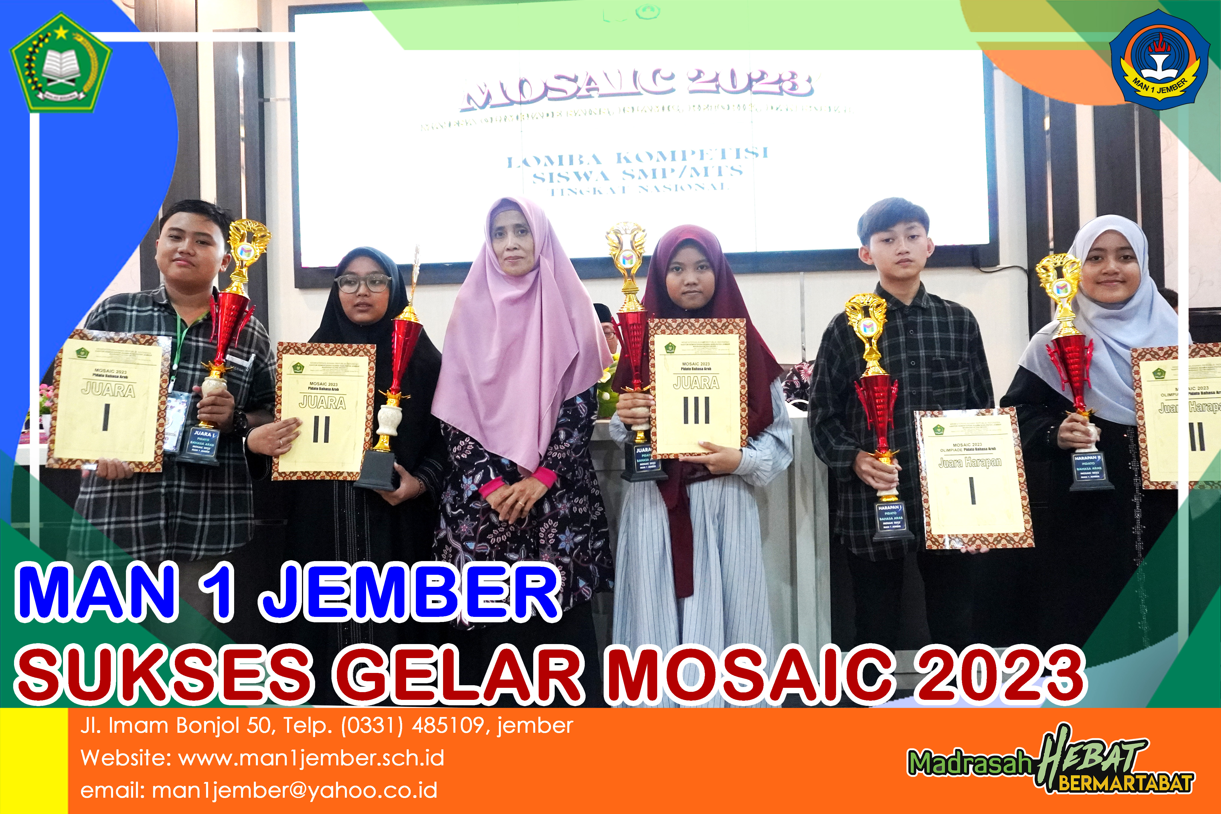 MAN 1 JEMBER SUKSES GELAR MOSAIC 2023 – Madrasah Aliyah Negeri 1 Jember