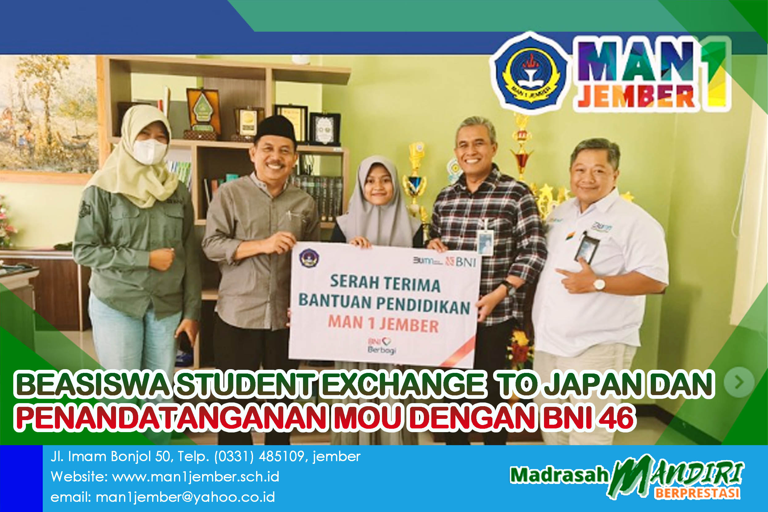 SERAH TERIMA BEASISWA STUDENT EXCHANGE TO JAPAN DAN PENANDATANGANAN MOU ...