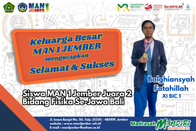 Madrasah Aliyah Negeri 1 Jember – MAN 1 JEMBER | MAPK – BIC – REGULER