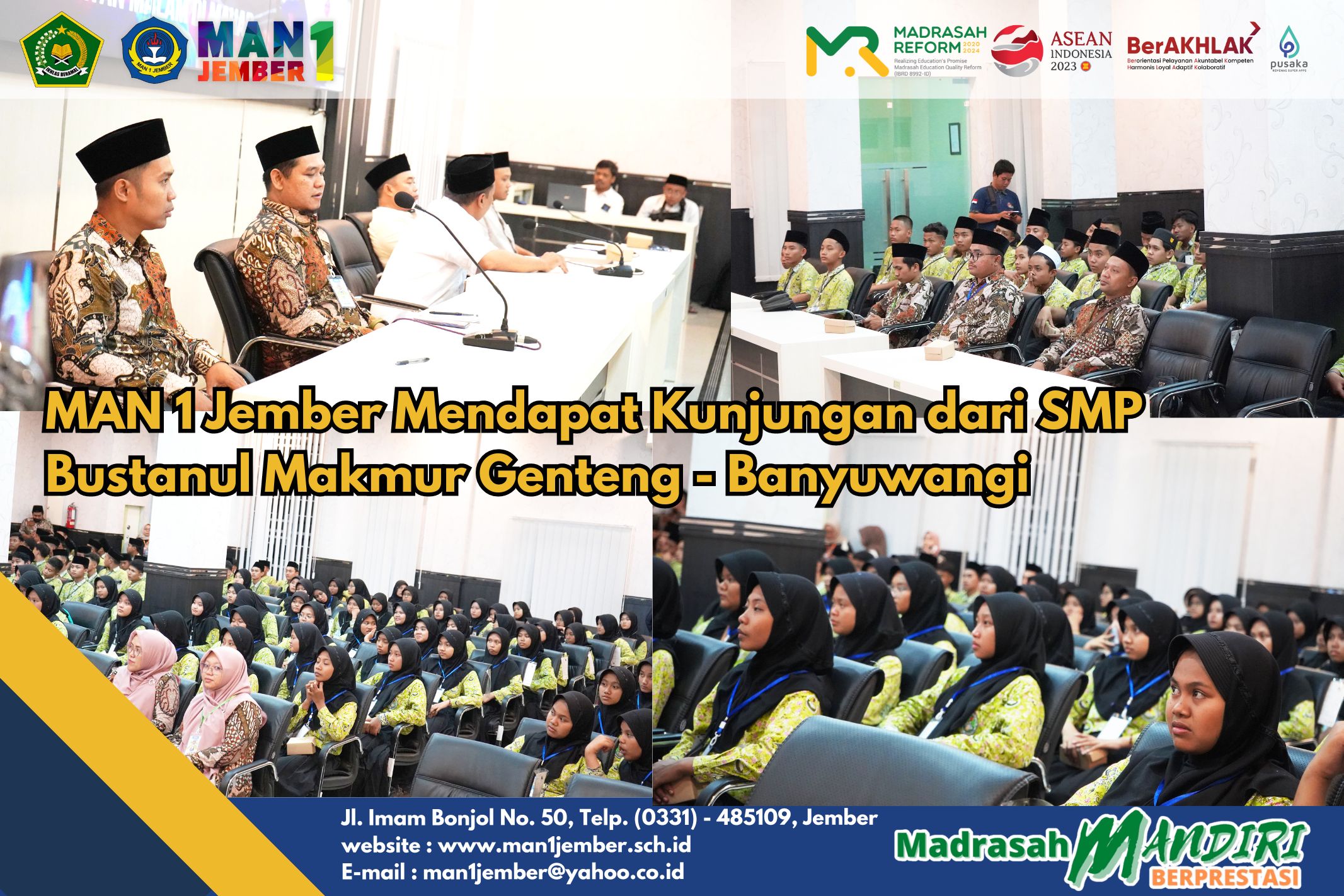 MAN 1 Jember Mendapat Kunjungan dari SMP Bustanul Makmur Genteng ...