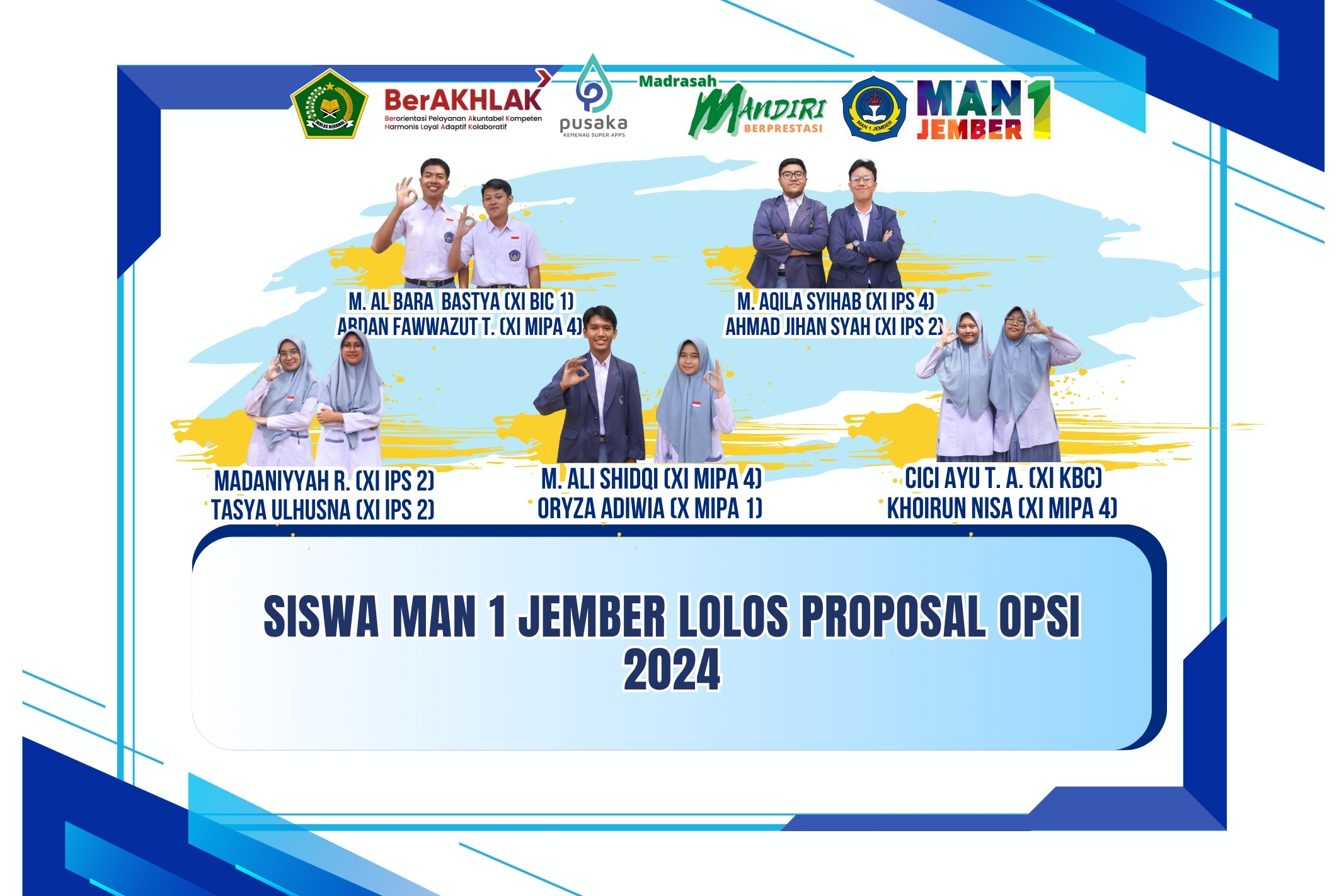 Membanggakan! Tim Riset MAN 1 Jember Lolos Proposal Dalam Olimpiade ...